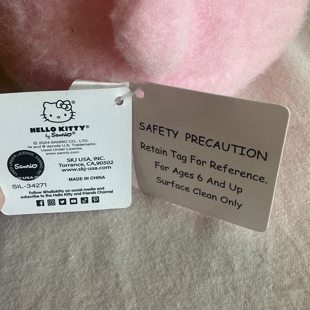 Sanrio | Toys | Sanrio Hello Kitty Pink Frog Costume Plush Stuffed ...